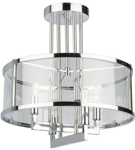 Chrome Semi Flush Mount Ceiling Light | Shelly Lighting